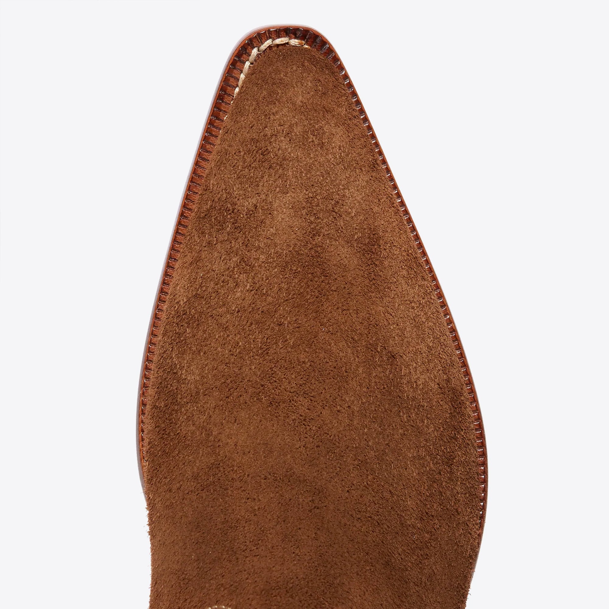 Diego 45mm Side Zip Western Boots - Nut Suede – FROMTHEFIRST